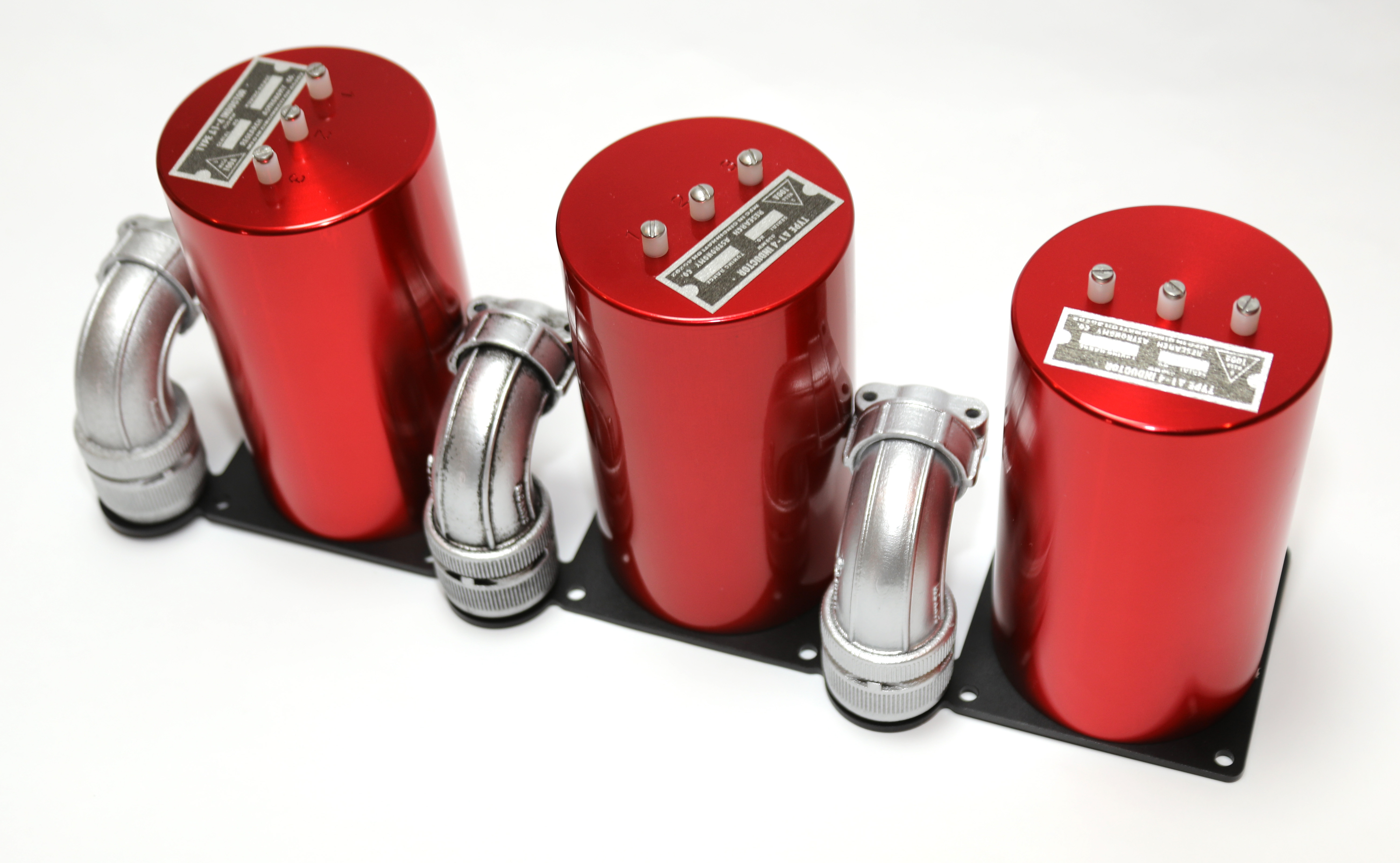 Red Capacitors + Base | Movie Props